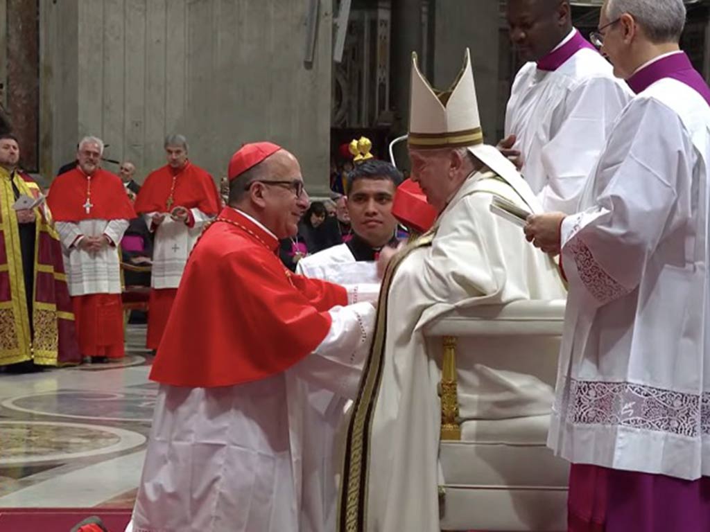 Investido como cardenal el arzobispo de Santiago de Chile, Fernando ...